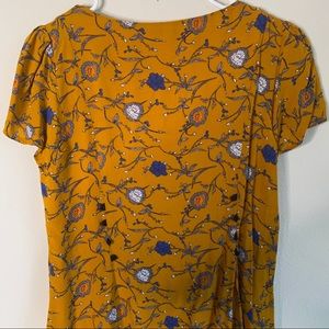 Roly Poly | Dresses | Roly Poly Floral Golden Mustard Dress Large ...